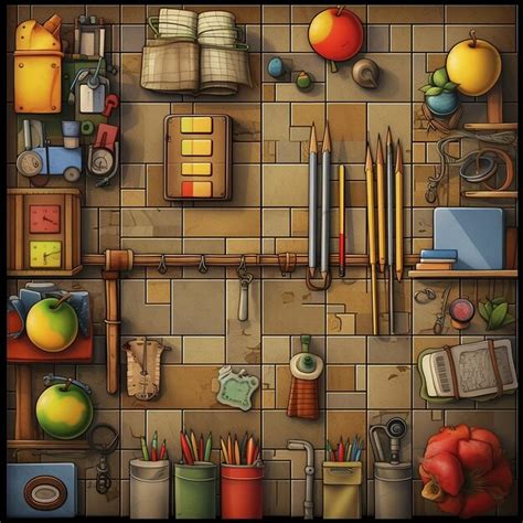 Premium Ai Image Seemless Back To School Theme