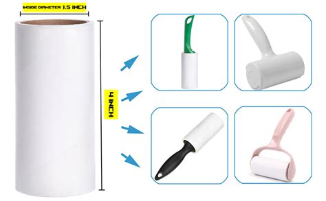 Lint Roller Refills 4 Inch Extra Sticky Lint Roller
