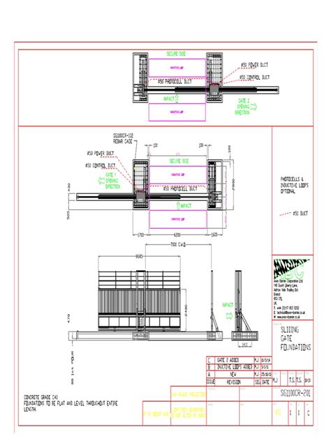 Sg1100cr 201 Sliding Gate Foundation Ga Pdf