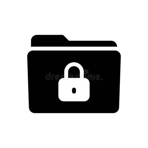 Folder Lock Protection And Security Vector Icons Set Cyber Computer Network Business Data