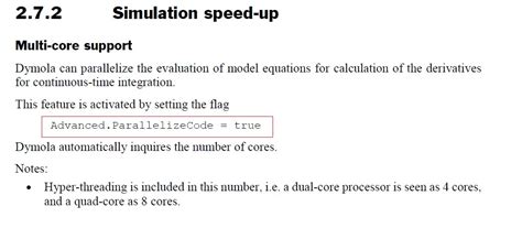 Modelica Parallel Simulation Setting In Dymola Stack Overflow