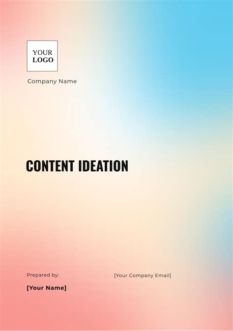 Free Content Ideation Template To Edit Online