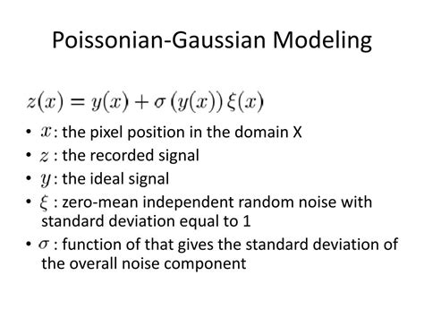 Ppt Practical Poissonian Gaussian Noise Modeling And Fitting For Single Image Raw Data