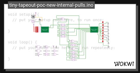 Tiny Tapeout Poc New Internal Pulls Ino Wokwi ESP32 STM32 Arduino Simulator