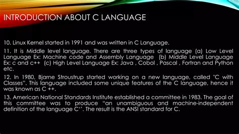 C Programming Basics Ppt