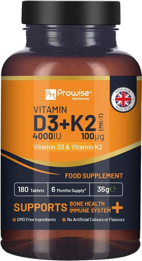 Natures Bounty Vitamin D3 K2 Supplement 4000 Iu Vitamin