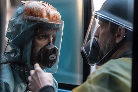 Premium AI Image Terror In The Lab Zombie Apocalypse AI Generated