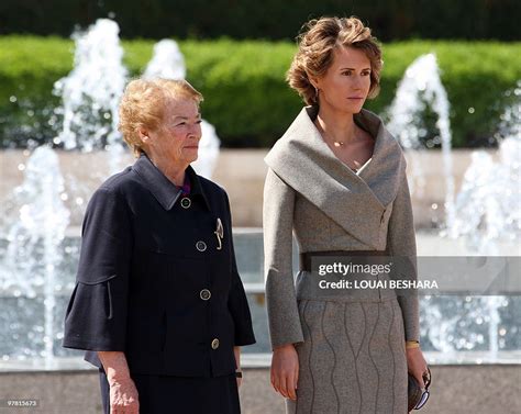 Syrian First Lady Asma Al Assad And Italian First Lady Clio Maria