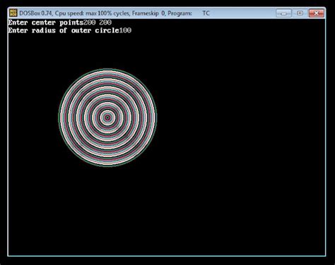 Alrumtech How To Draw Concentric Circles In C Language