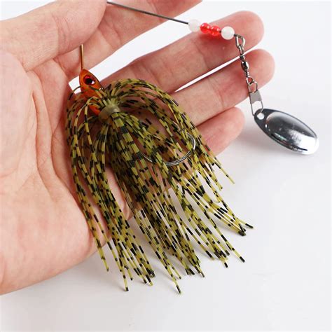 6 Pcs Bass Spinner Baits For Bass Trout And Salmon Fishing Hard Metal