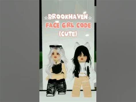 ROBLOX GİRL CUTE FACE MAKE UP CODE shorts brookhaven ranaveazra YouTube Ash Blonde Hair