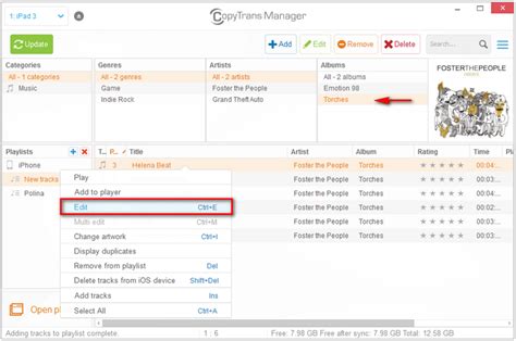 How Can I Change The Order Of Tracks Within Playlists Or Albums