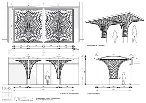Asymptotic Design Gridshell Canopy For Intergroup Hotel Ingolstadt
