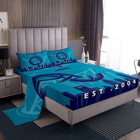 Erosebridal Bed Sheets Set Full Basketball Sheet Set Teensbasketball