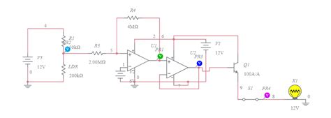 Automatic Light Controller Multisim Live