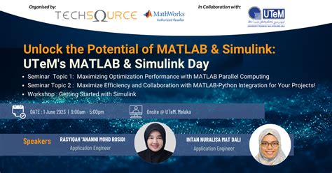 Utem Matlab And Simulink Day Seminar And Workshop For A Hand On Experience