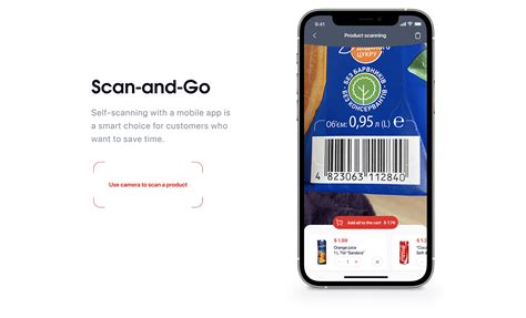 Retail App For Scan And Go Technology UI UX Design Behance