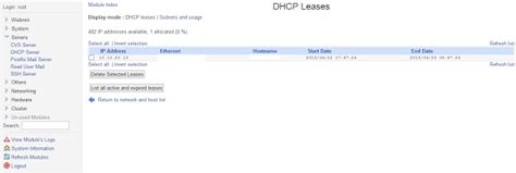Videojuegos Y Open Source Como Instalar Un Dhcp Server Con Webmin Server Hostname Ip Address