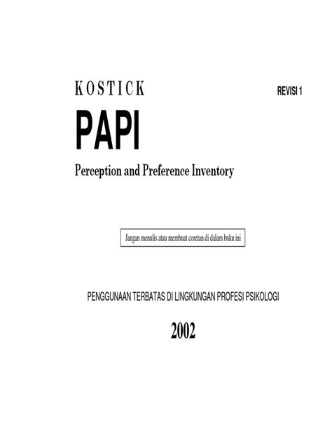 Papi Kostick Revisi Pdf