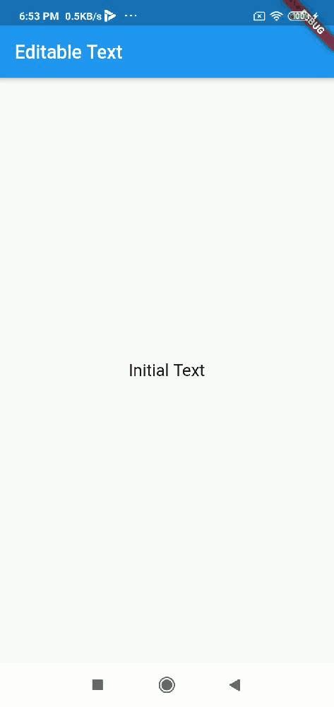 Editable Text In Flutter How We Can Edit Text When We Tap On The