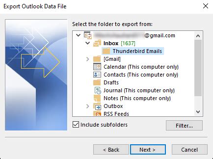 Export From Thunderbird To Outlook Using Four Easy Methods
