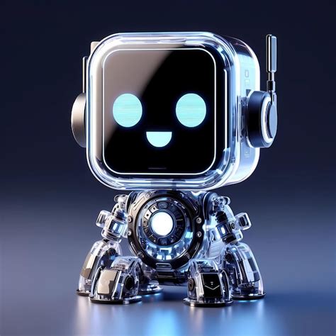 Premium Ai Image Robot With Smiley Face 3d Illustration 3d Cg High Resolution