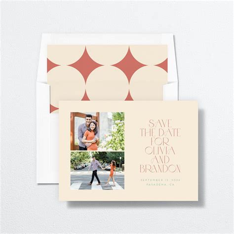 Retro Spotlight Save The Date Cards The Knot