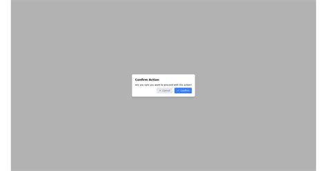 Confirmation Popup Free React Tailwind Component