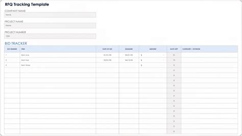 Free Request For Quote Rfq Templates And Forms All Formats