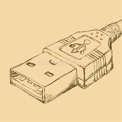 Usb Connection Stock Vector Illustration Of Internet 49111775