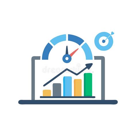 Corporate Development Metrics Icon Stock Vector Illustration Of