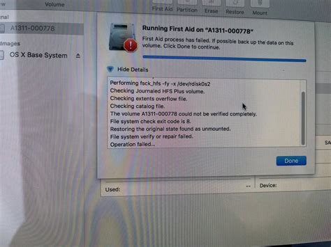File System Check Exit Code Is Operation Failed Luaceto