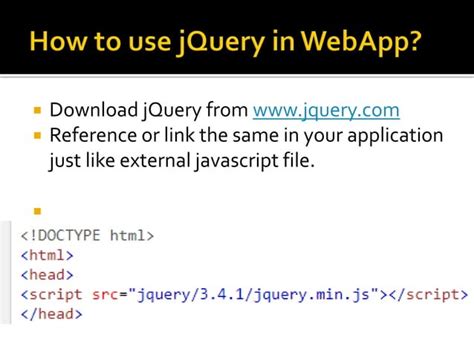 Unit 1 What Is Jquerywhy Jquerysyntaxselectorspdf