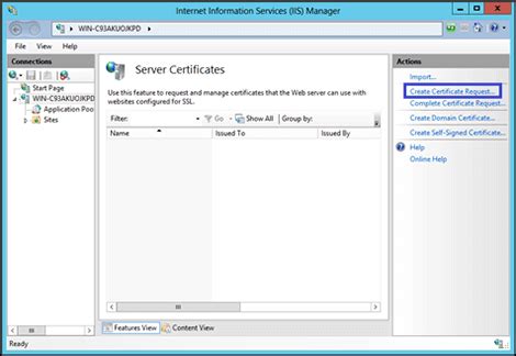 CSR Generation Guide For Microsoft IIS 8 0 IIS 8 5 Sever SSL Certificates
