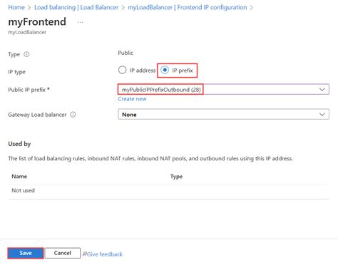 使用負載平衡器管理公用 ip 位址 azure virtual network microsoft learn