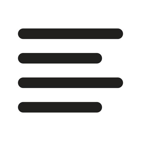 Lineart Icon Left Alignment Typographic And Paragraph Tools For Ui