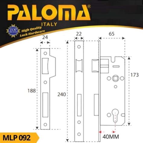 Promo Body Kunci Mortise Lock Mlp 092 Eco Swing 40mm Stainles Diskon 23