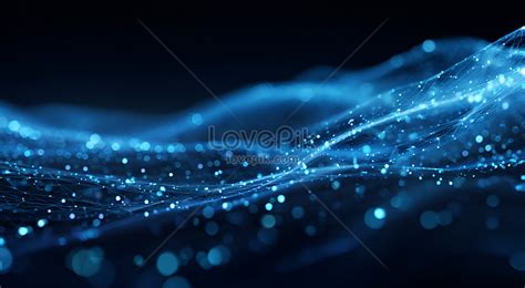 초록 블루 데이터 흐름 기술 개념 배경