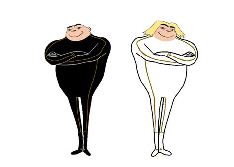 Gru And Dru In Their Suits By Marketey On Deviantart