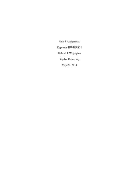 Unit 5 Capstone Assignment Docx Unit 5 Capstone Assignment Docx