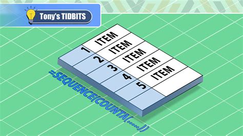 Dont Create Numbered Lists Manually In Excel Use Sequence And Counta Instead