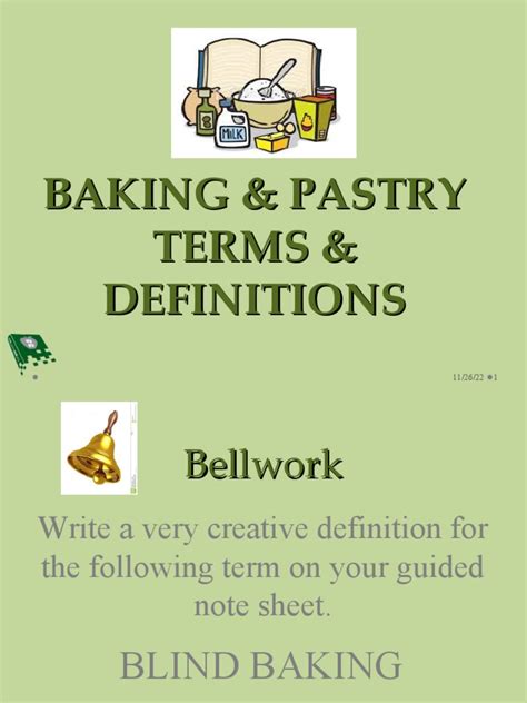 Baking Terms Pdf