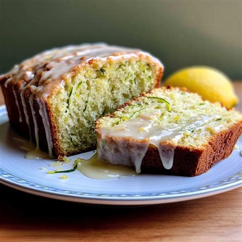Ultra Moist Lemon Zucchini Bread With Lemon Glaze