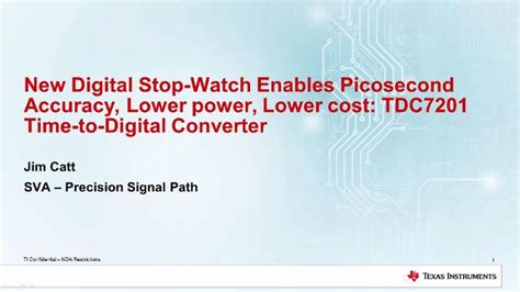 Picosecond Accuracy In A Time To Digital Converter Vídeo