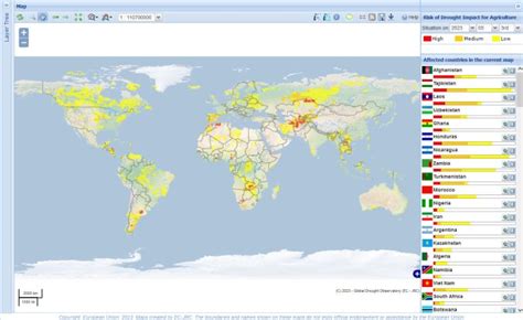 7 Drought Maps For Tracking Water Scarcity Gis Geography