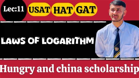 Laws Of Logarithm For Usathatgatlat Test 2025 Usat Hat Hec