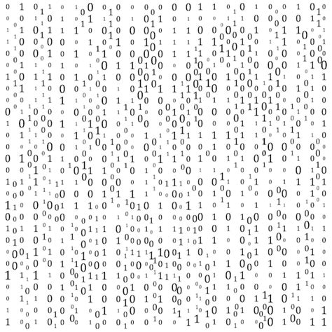 Arrière Plan Abstrait De La Matrice Code Informatique Binaire Codage Hacker Concept Vector
