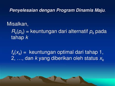 Ppt Program Dinamis Dynamic Programming Powerpoint Presentation