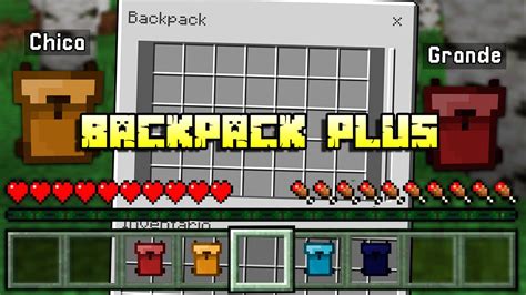 Backpack Plus Addon MCPE Bedrock Mod Mc Mod Net