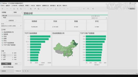 仪表板容器使用技巧01 Tableau数据可视化分析 办公职场教程tableau Desktop（20192） 虎课网